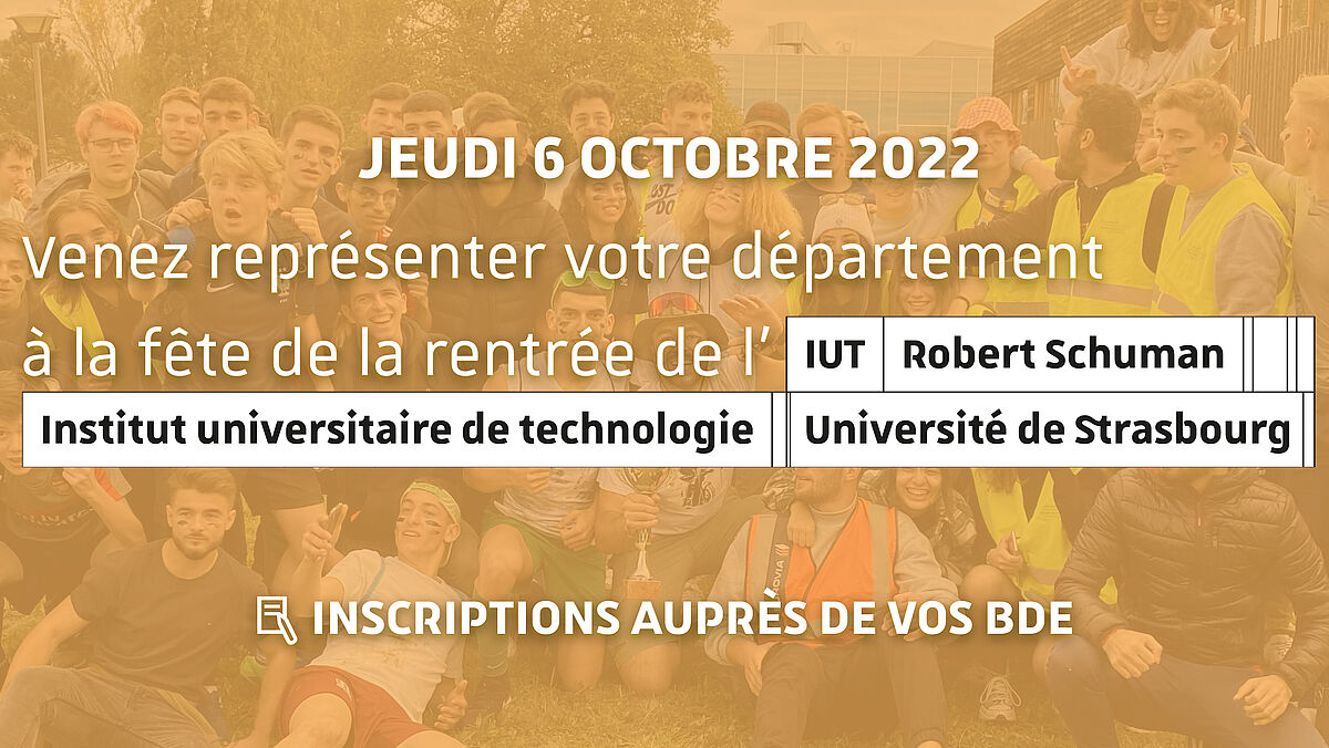 Fête de la rentrée de l'IUT - IUT Robert Schuman - Université de Strasbourg