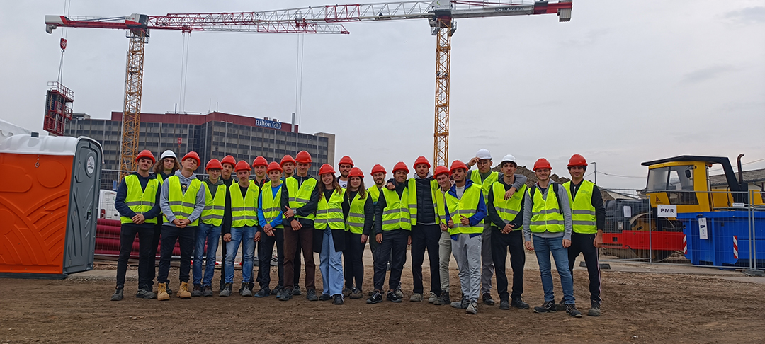 Les étudiant·es en Génie civil participent aux Coulisses du bâtiment et des travaux publics ...